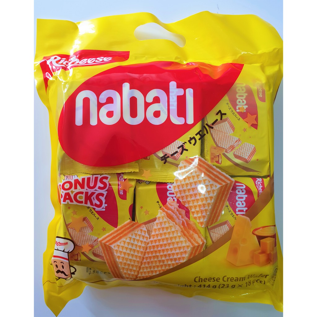 Nabati Cheese/Chocolate Cream Wafer (18pcs x 23g) | Shopee Malaysia