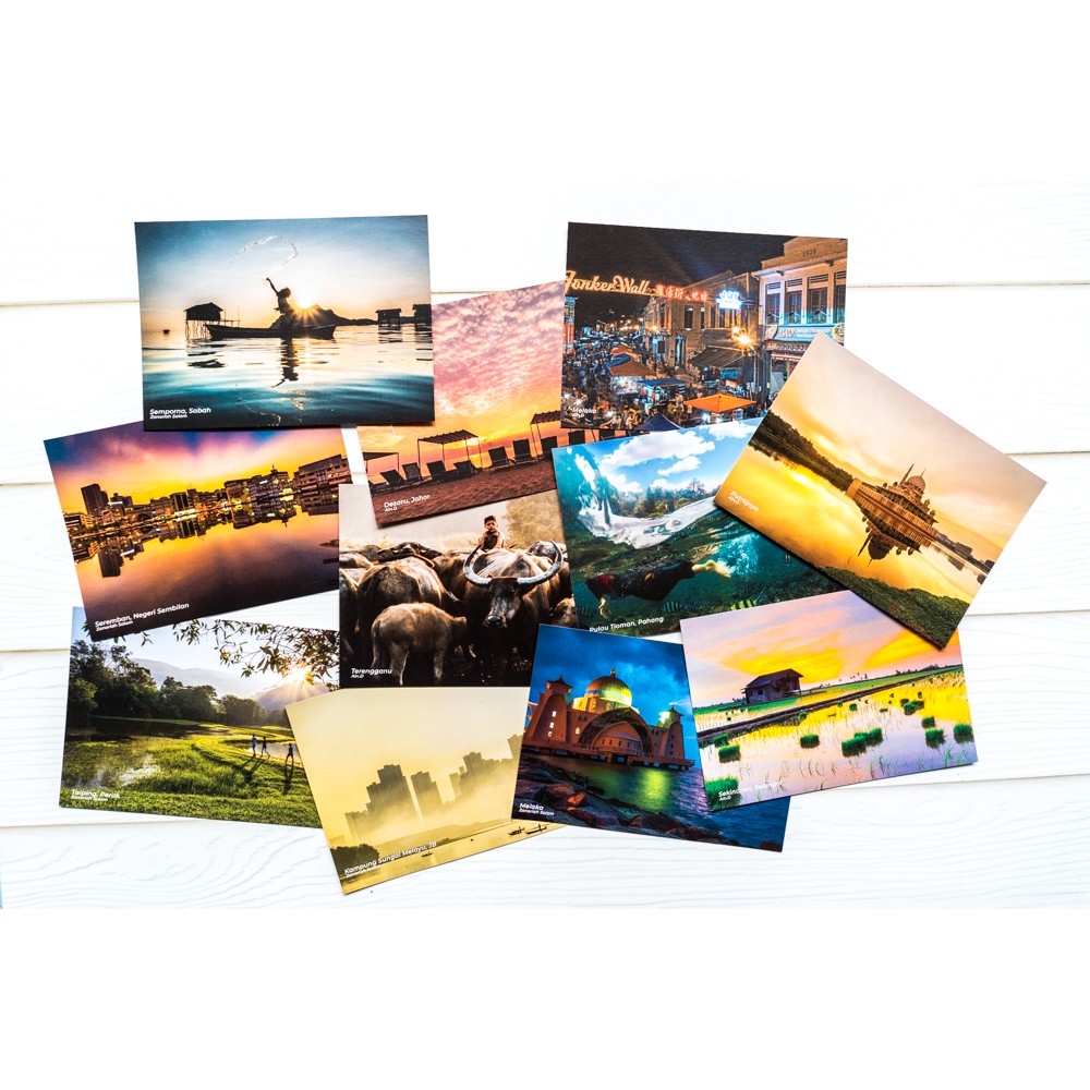 Satu Set 11 Keping Poskad atau Postcard Edisi Eksklusif Pemandangan di ...
