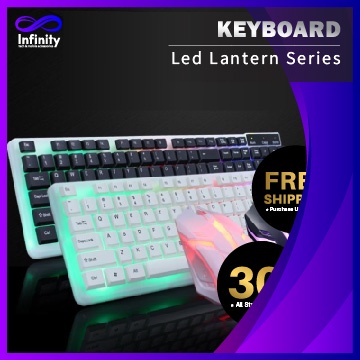 [Ready Stock] GTX300/GX30 LED Keyboard+Mouse Suit HD Characters/Highly ...