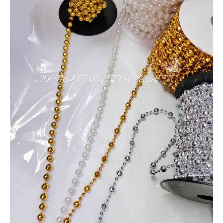 8MM CHAIN BEAD 1 YARD GUBAHAN HANTARAN DULANG HANTARAN MANIK JUNTAI ...