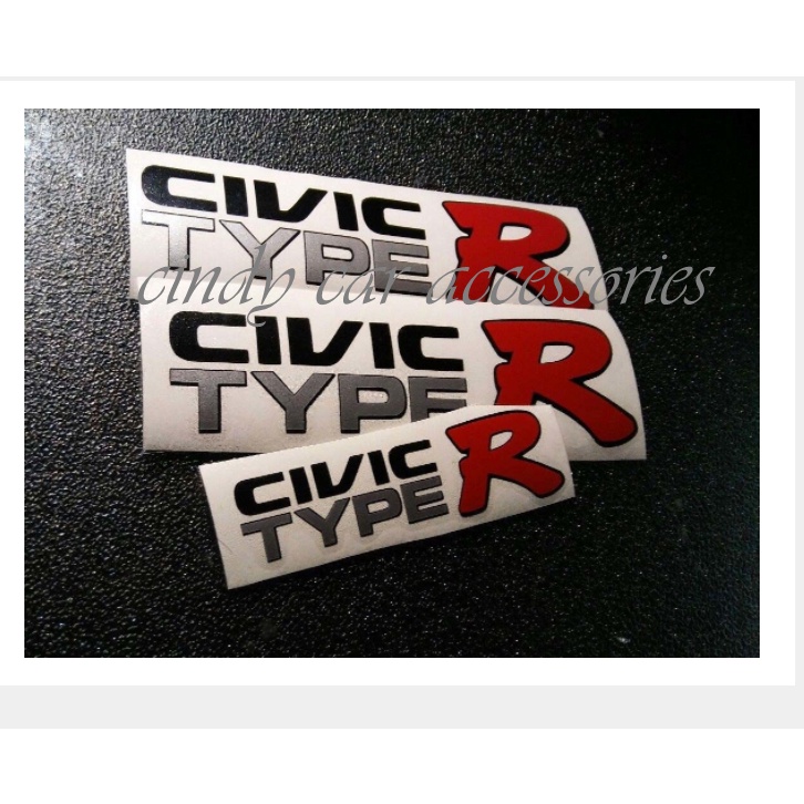 HONDA JAPAN CIVIC EK9 CIVIC TYPE R DECAL sticker JDM OEM size illest Ek ...