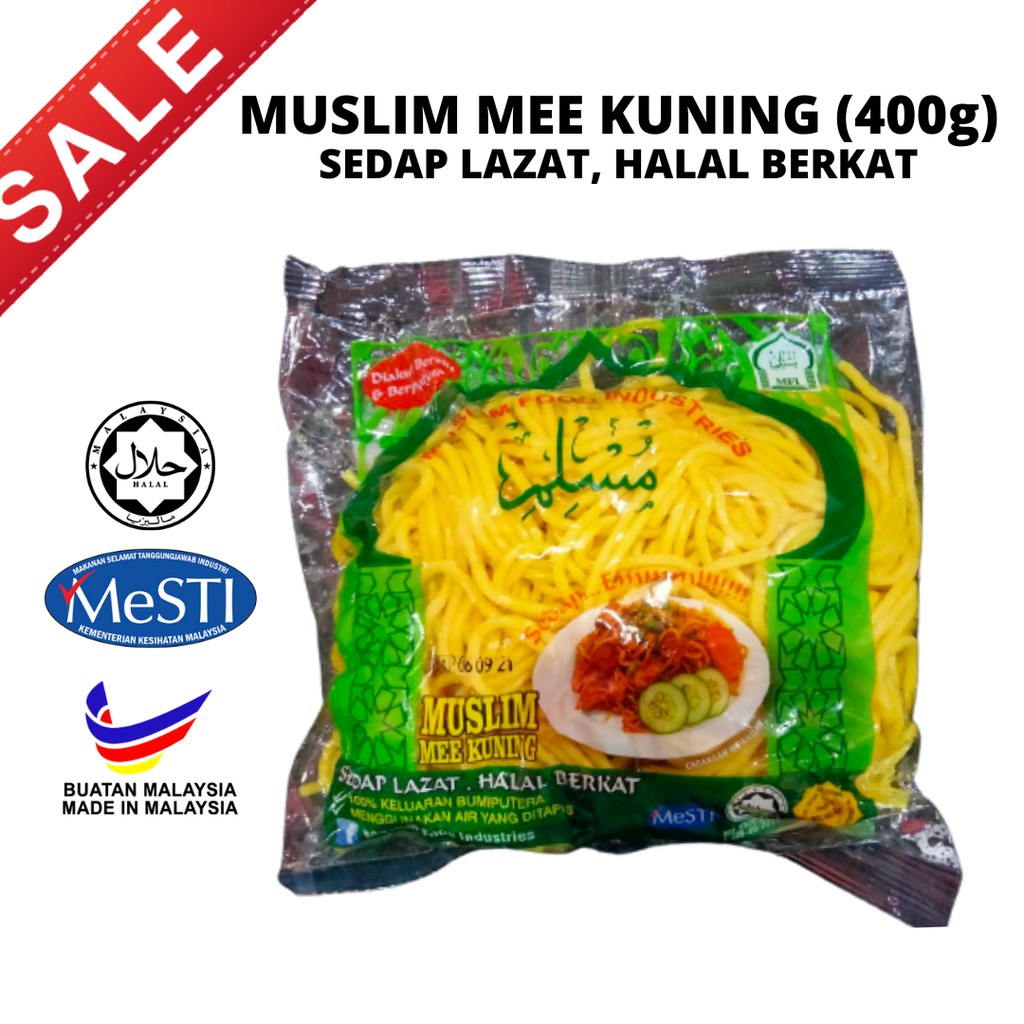 Muslim Produk Terengganu Mee Kuning (400g) | Shopee Malaysia