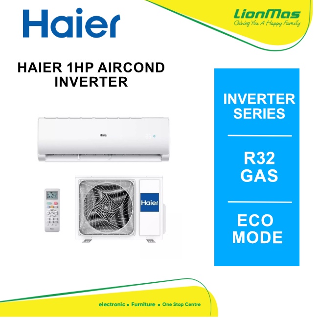 HAIER AIRCOND INVERTER 1HP HAI-HSU10VTK21 | Shopee Malaysia