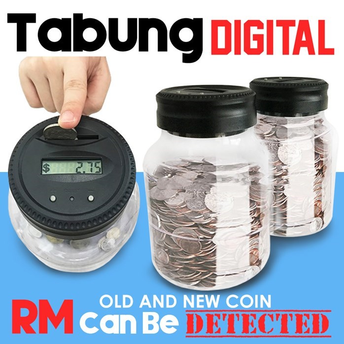 Malaysia ]] tabung simpan duit syiling boleh detect syiling malaysia ...