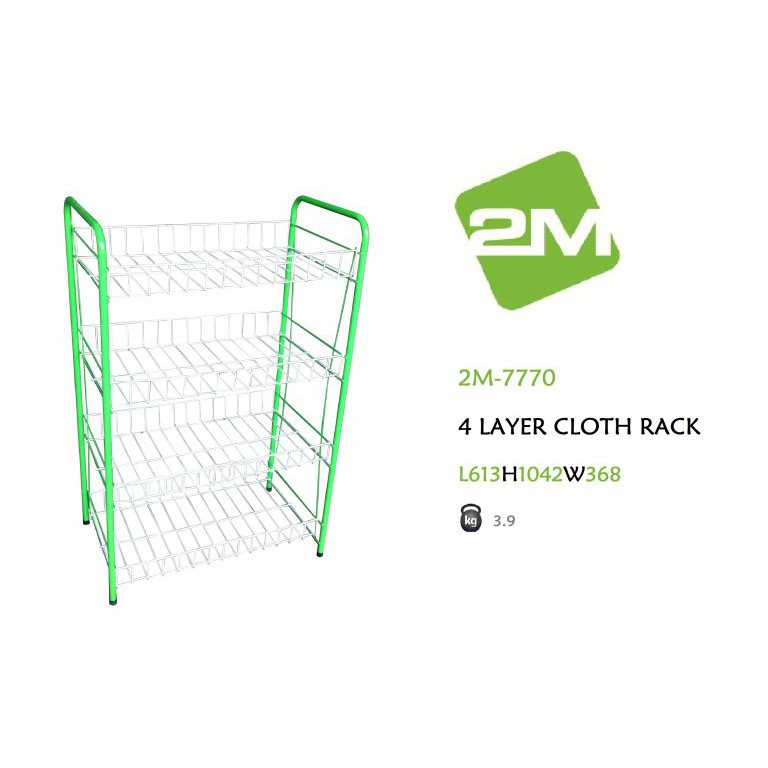 4 Layer Cloth Rack / Rak Pakaian 4 Tingkat Diy Rak Pakaian 4 Tingkat ...