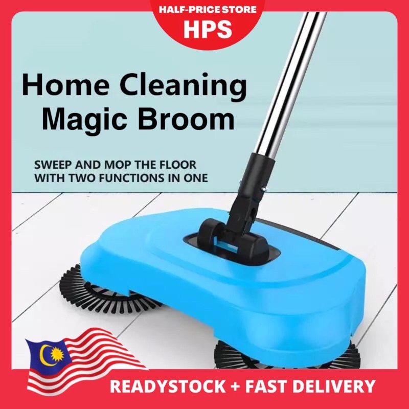 Magic Broom Sweeper Mop Luxe Household Handheld Automatic Whirlwind 360 ...