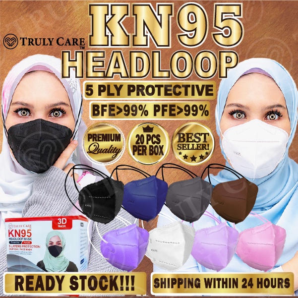 KN95 MASK HEADLOOP MASK HIJAB MASK KN95 HEADLOOP MASK !5 LAYERS ...