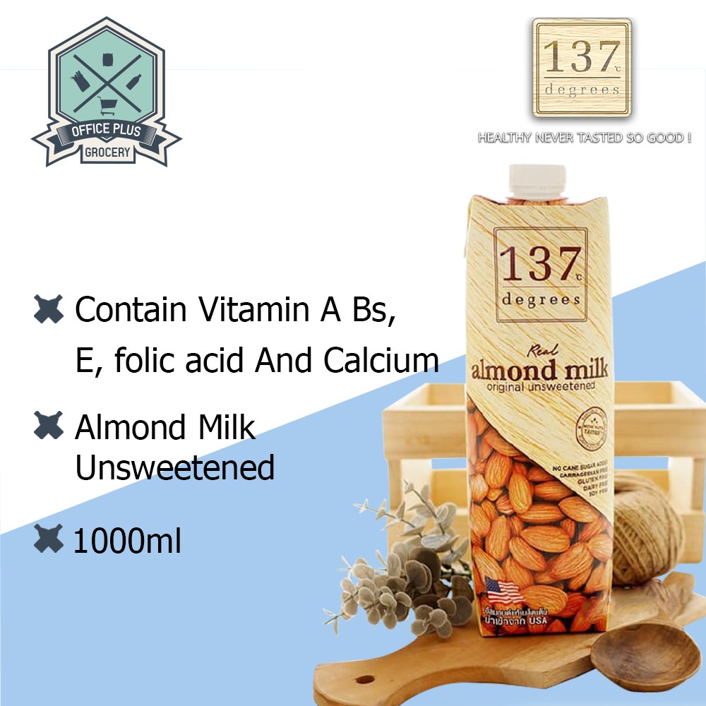 137 ALMOND MILK UNSWEETENED 1L | Shopee Malaysia