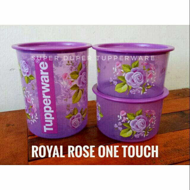 Tupperware royal rose one touch (3pcs) | Shopee Malaysia