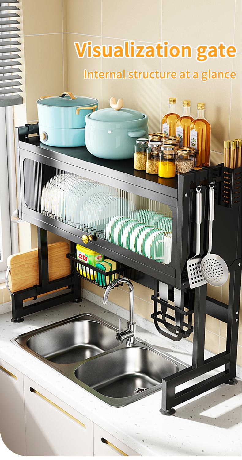 Kitchen Rack Dish Rack Rak Dapur Kabinet Rak Pinggan Mangkuk Dish ...