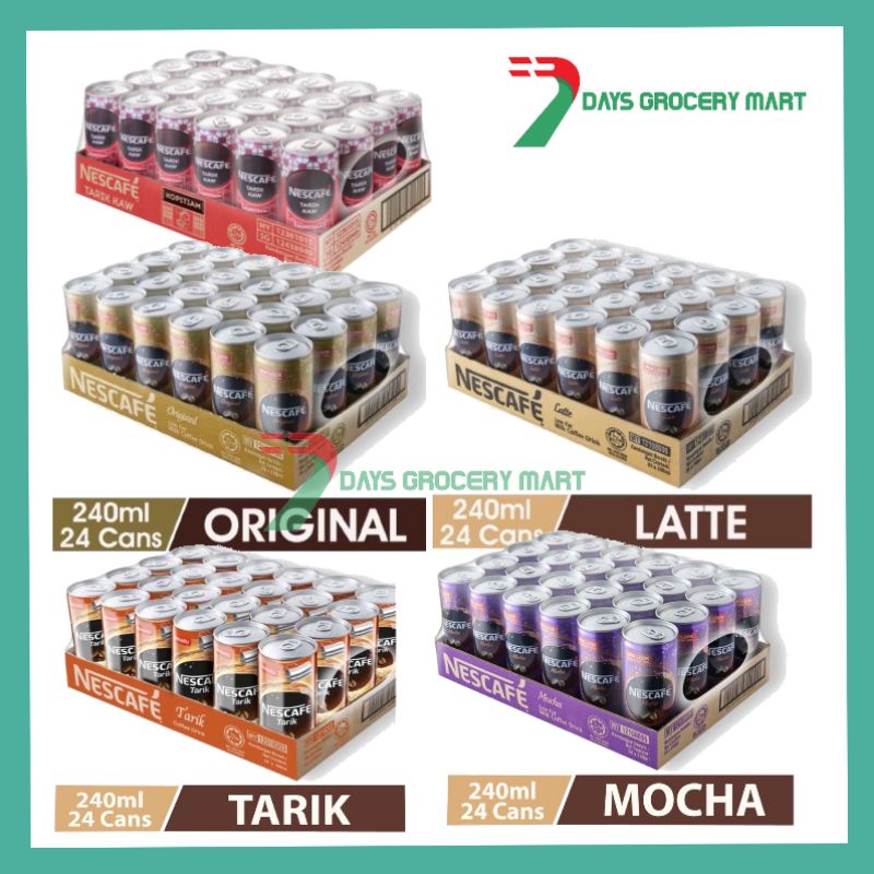 7DAYS: Nestle Nescafe [Original/Latte/Tarik/Mocha/Tarik Kaw] (Carton ...