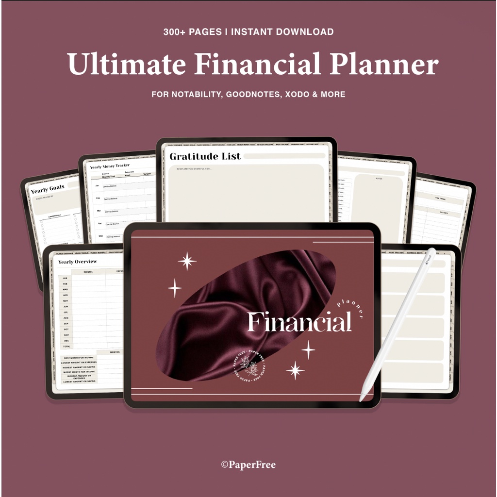 GoodNotes / Notability / Digital Financial Organiser & Planner / PDF ...