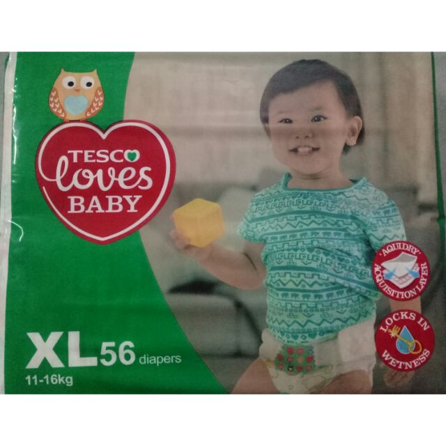 pampers tesco loves baby XL56 (3pax) | Shopee Malaysia
