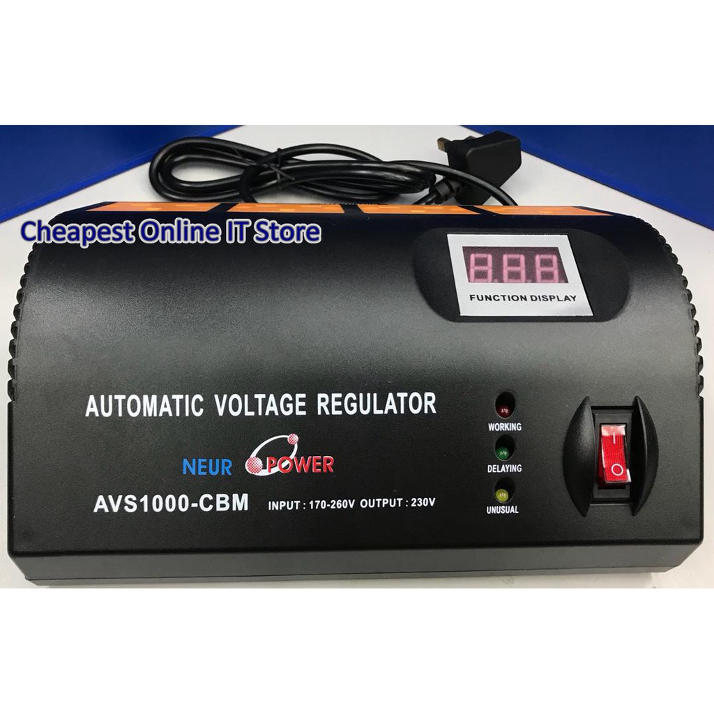Neuropower AVR 1000va (AVS1000-CBM) Automatic Voltage Stabilizer Ready ...
