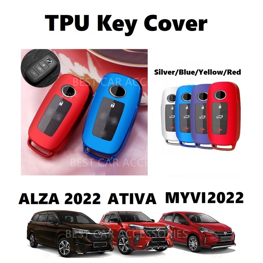 Perodua ATIVA MYVI ALZA 2022 Chrome Reflection TPU Car Key Cover ATIVA ...