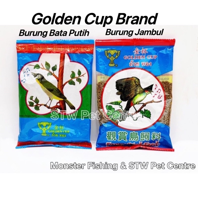 Golden Cup Makanan Burung Jambul Mata Putih 120g Dedak Burung (Made In ...
