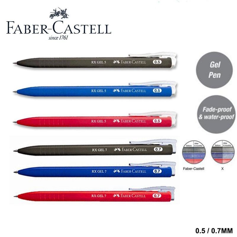 Faber-Castell RX GEL 5 / 7 Retractable Gel Pen | Shopee Malaysia