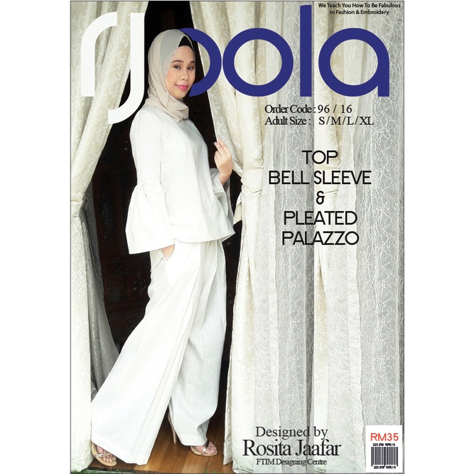 POLA PAKAIAN BLOUSE SELUAR BELL SLEEVE N PALAZZO 96 RJPOLA ROSITA ...