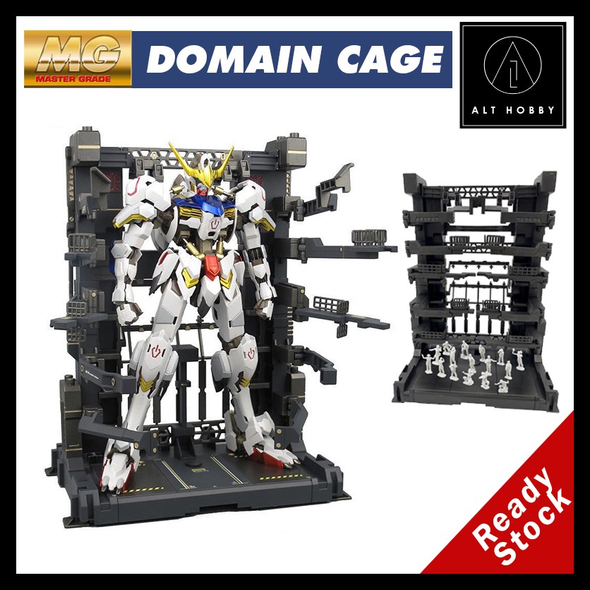 Gundam MG Domain Base 1/100 Gundam Display Cage / Gundam Repair Garage ...