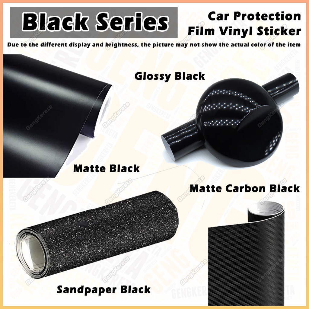 Black Series Matte Carbon Sandpaper Flash Fiber Vinyl Film Carbon Fibre ...