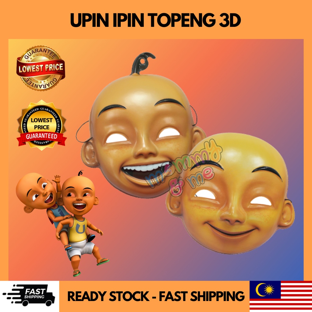 [100% AUTHENTIC] UPIN & IPIN : TOPENG 3D | Shopee Malaysia