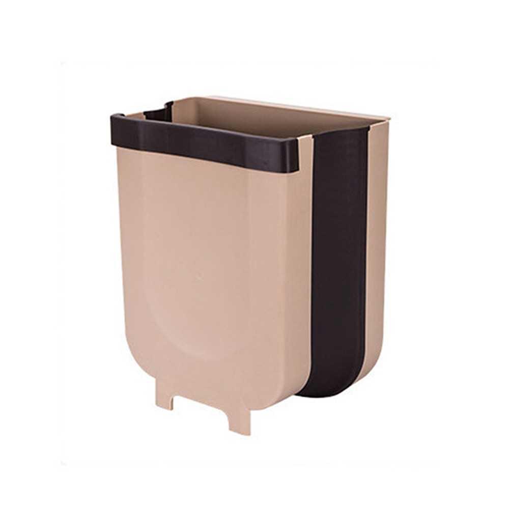 Portable Trash Bin Garbage Can for Hanging over Kitchen Drawer Cabinet ...