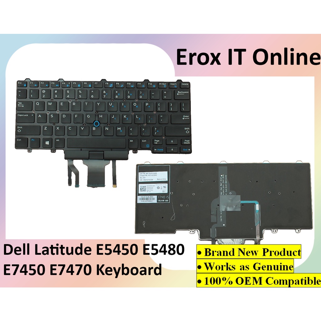 Dell Latitude E5450 E5470 E5480 E7450 E7470 E7480 Keyboard | Shopee Malaysia