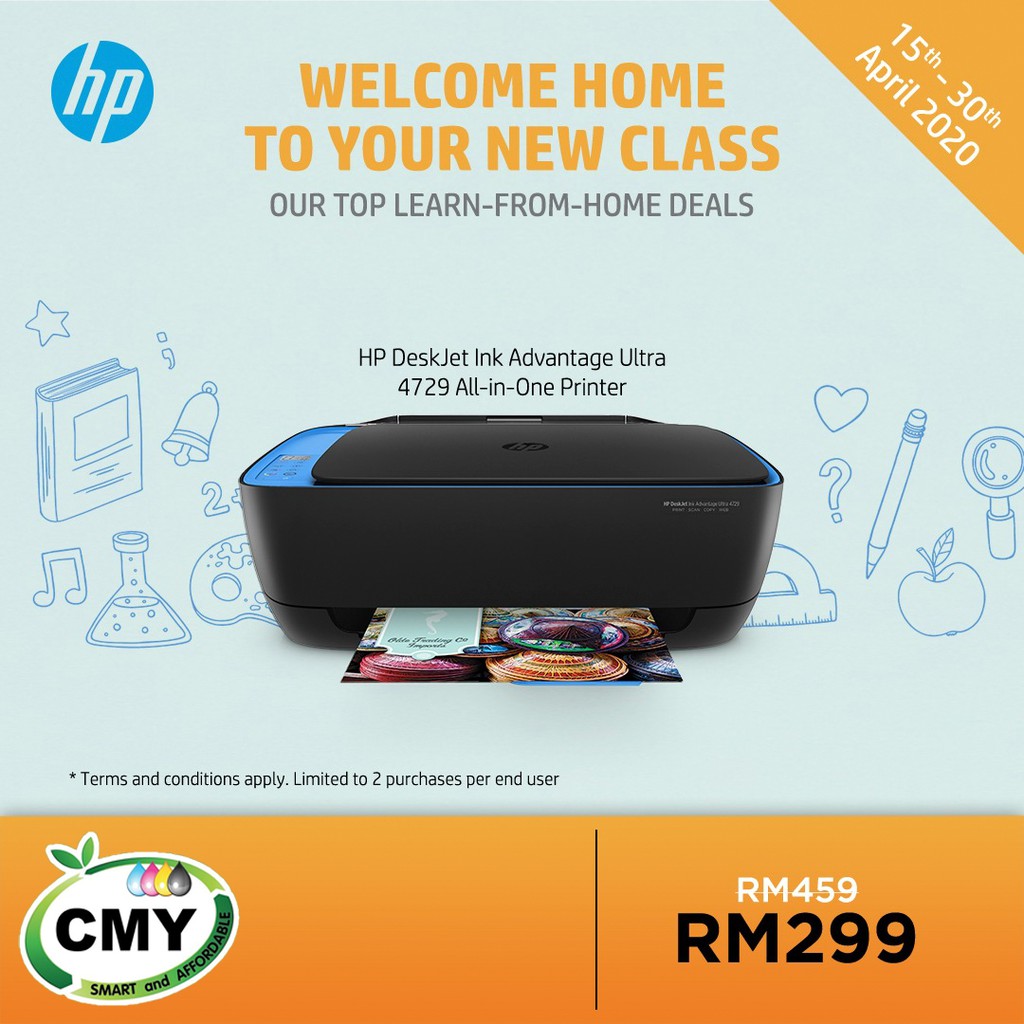 HP 4729 DESKJET INK ADVANTAGE ULTRA 4729 ALL IN ONE PRINTER | Shopee ...