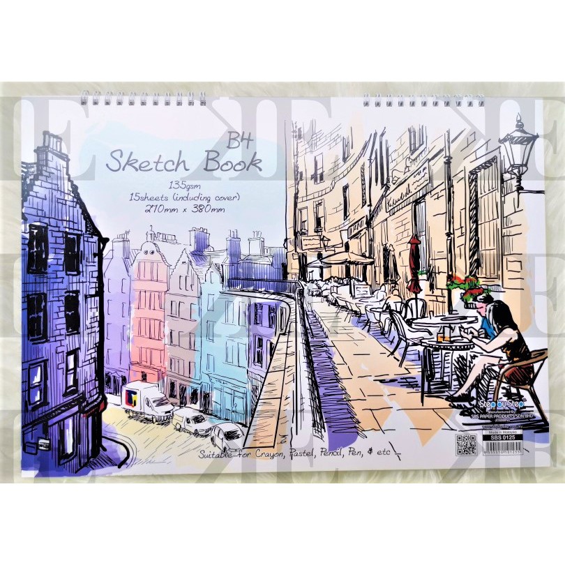 B4 Drawing/Art Block/Sketch Book [135gsm 15sheets READY STOCK] | Shopee ...