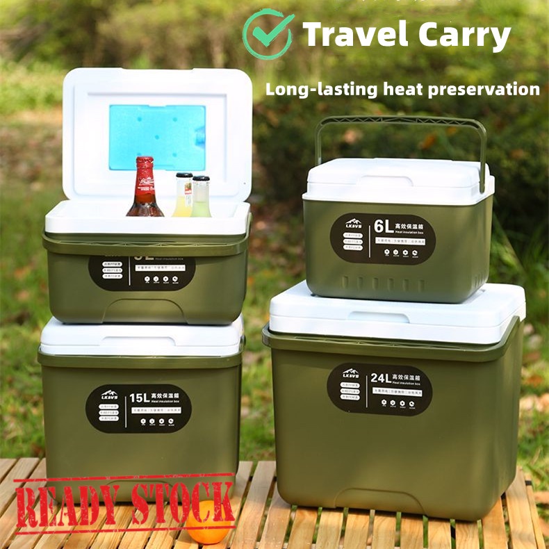 6L/15L/24L Cooler Box Bekas Ais Ice Box Ice Pek Ais Food Makanan Drink ...