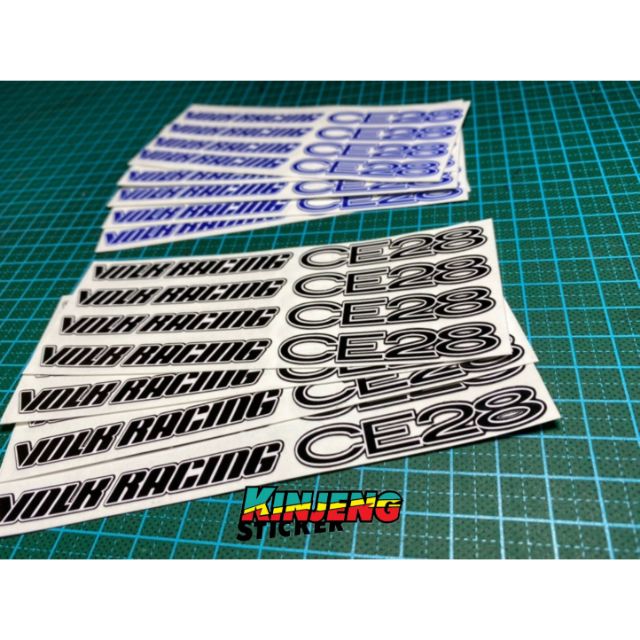 STICKER RIM RAYS VOLK RACING CE28 | Shopee Malaysia