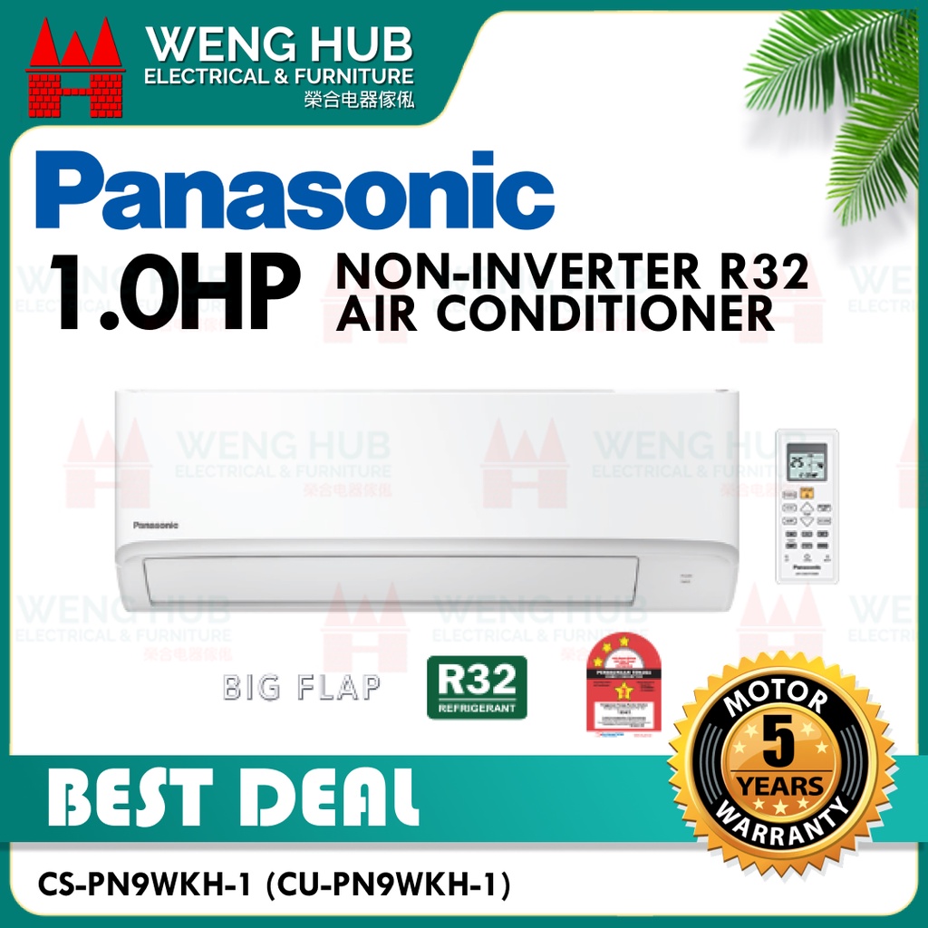 Panasonic 1.0HP Aircond CS-PN9WKH/CU-PN9WKH | Shopee Malaysia