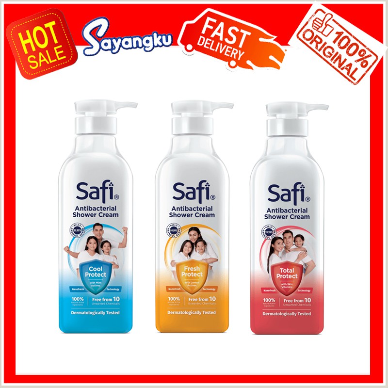 Safi Antibacterial Shower Cream - 1000ml Total Protect / Fresh Protect ...