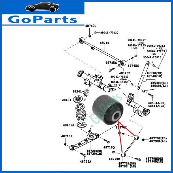 TOYOTA AVANZA F601 F602 F651F652 F653 F654 [2006~2022] / RUSH REAR ...