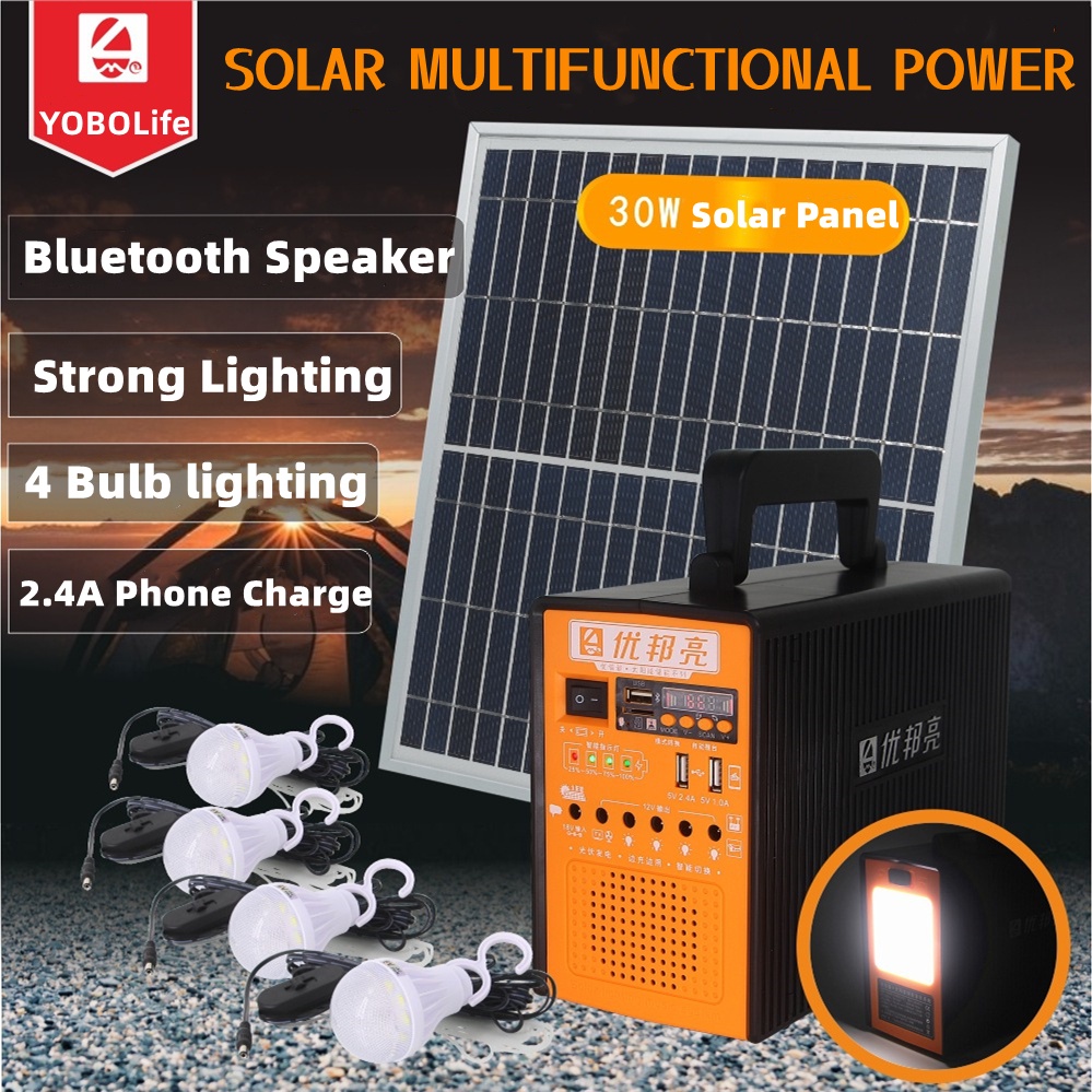 Multifunction Solar Generator System Portable Solar Panel Charging for ...