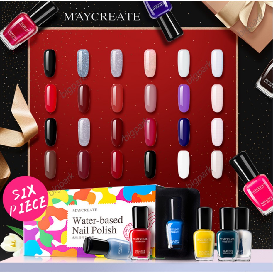 Original Maycreate Nail Polished Peel Off Water Based Easy Remove Qtex ...