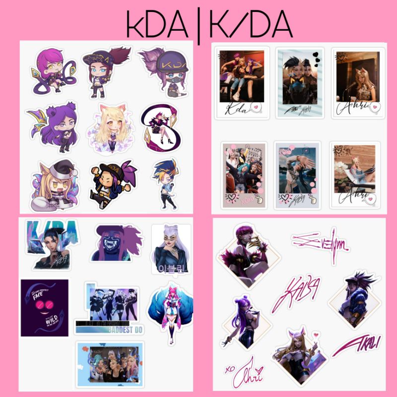 kda sticker k/da akali ahri kaisa evelynn | Shopee Malaysia