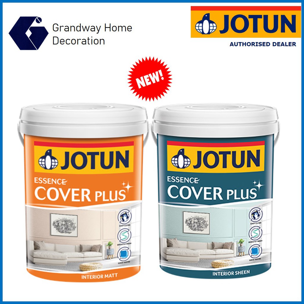 15L Jotun Essence Cover Plus -Sheen/ Matt (cat dinding cement dalam ...