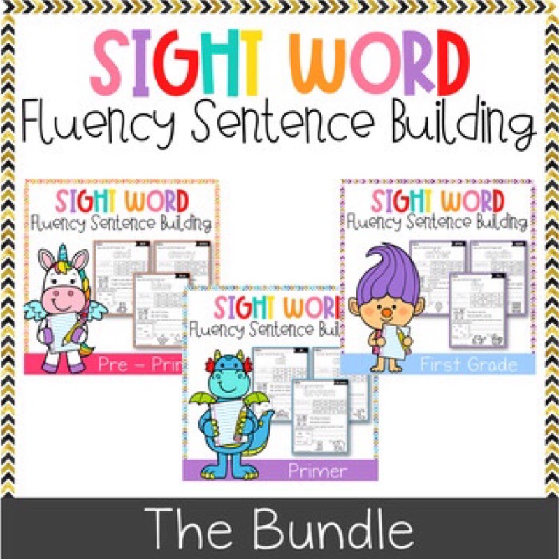 Printable* Sight Word Fluency Sentence Scramble (The Bundle) | Shopee ...
