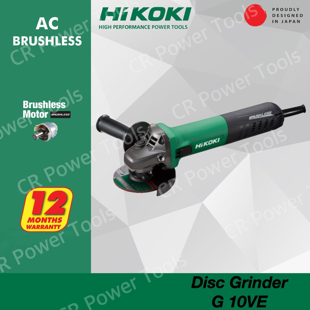 HIKOKI DISC GRINDER WITH SLIDE SWITCH G10VE | Shopee Malaysia