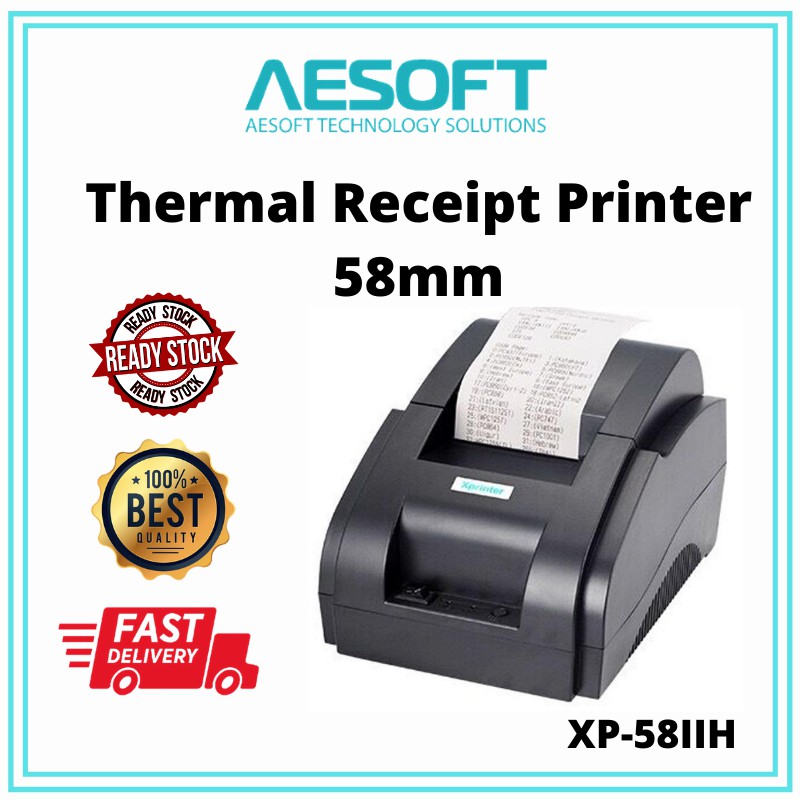 XPRINTER Thermal Receipt Printer 58mm Mesin Print Resit USB XP58IIH ...