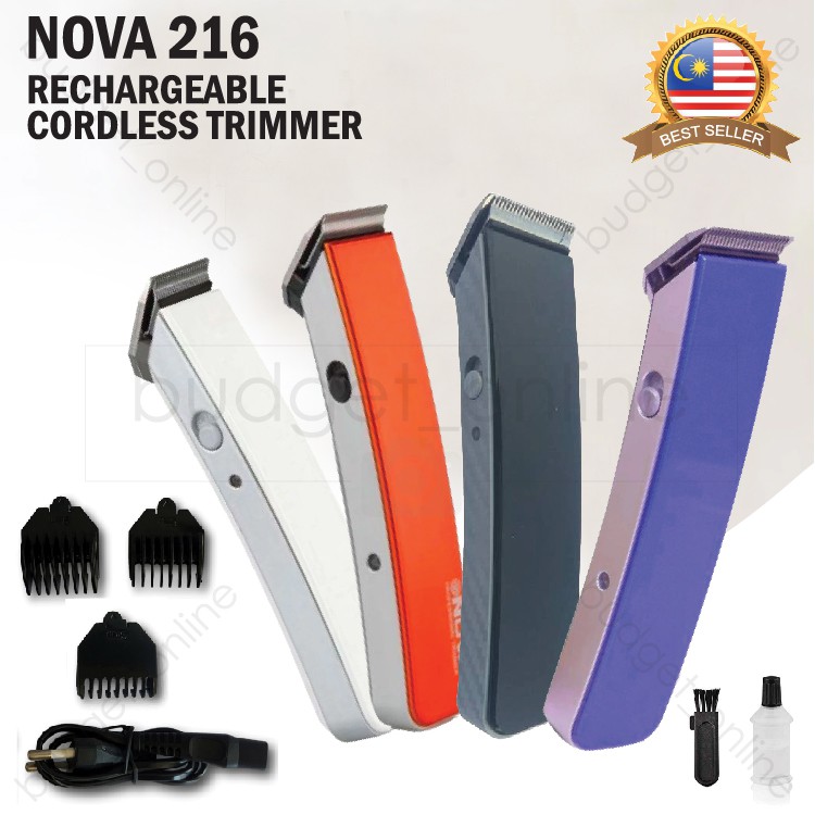 Nova NS-216 Rechargeable Cordless Hair Trimmer Shaver Cutter Clipper ...