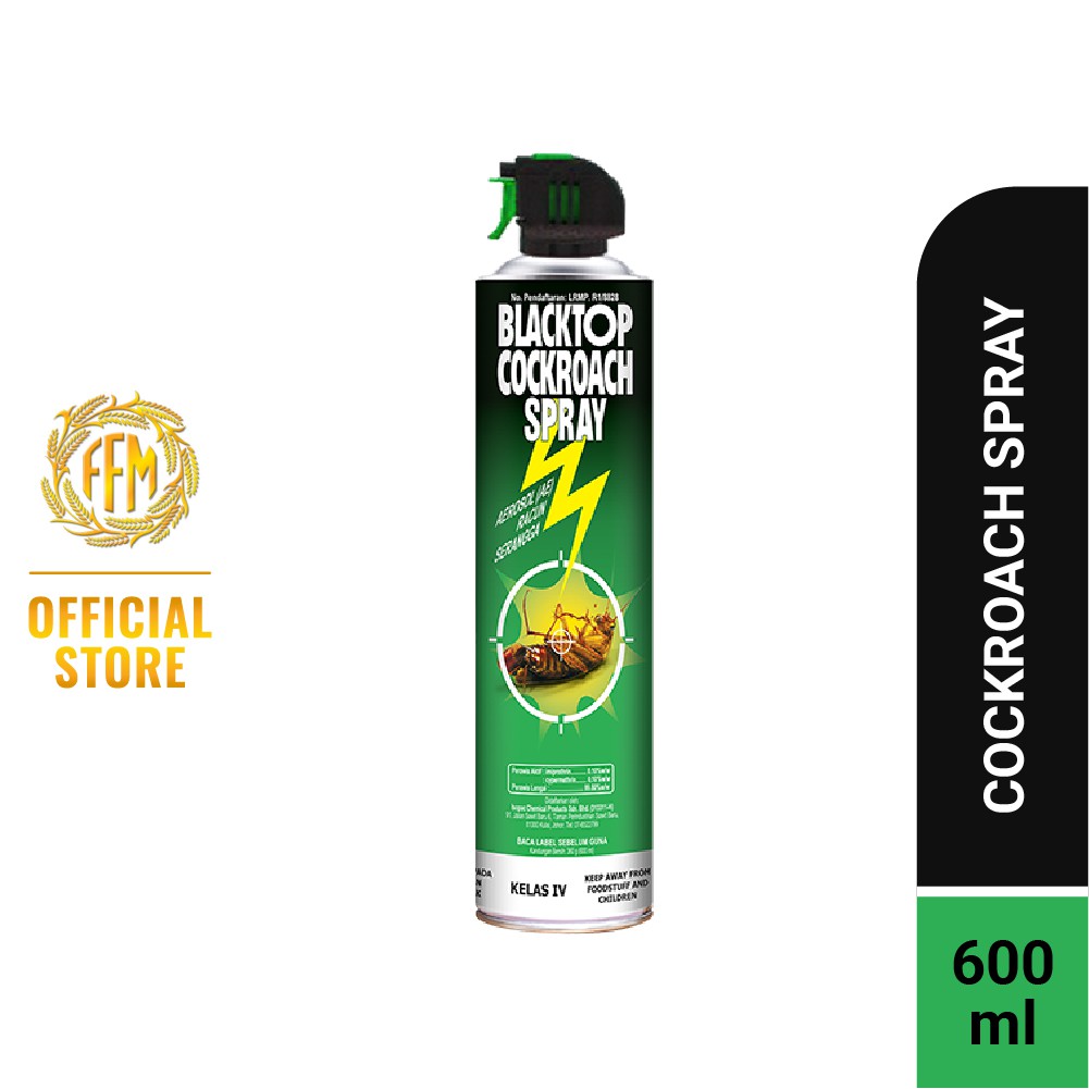BlackTop Cockroach Spray 600ml | Shopee Malaysia