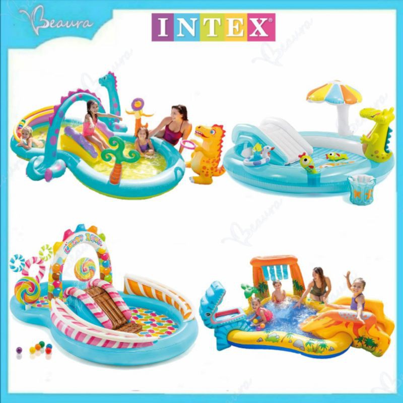 🔥Intex Swimming Pool Inflatable Playpool Kolam Renang Family Pool Kolam ...