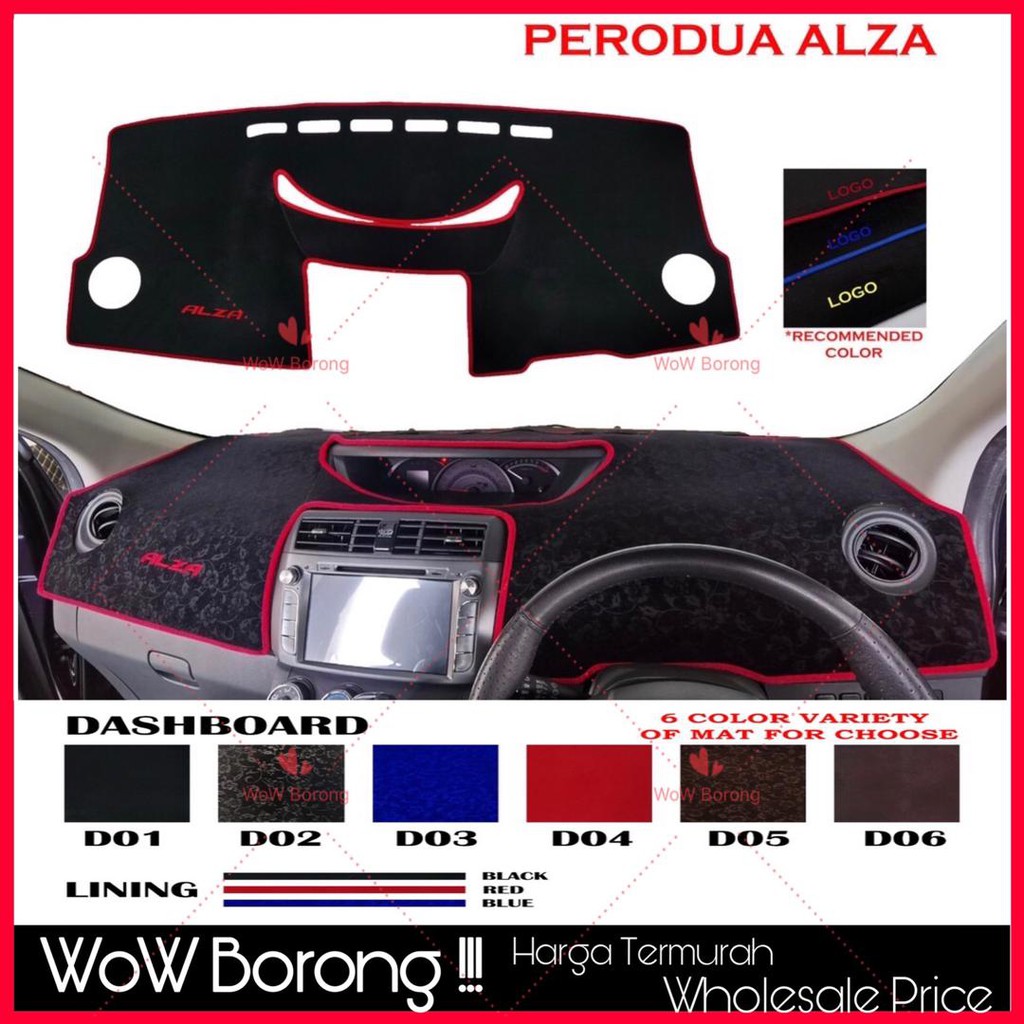 Perodua Alza Dashboard Cover High Quality Custom Made | Shopee Malaysia