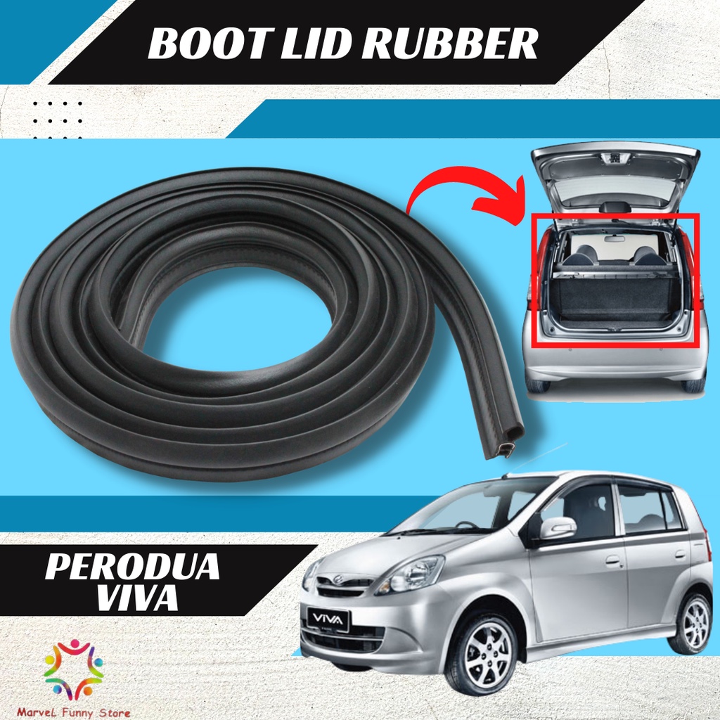 PERODUA VIVA REAR BOOT LID BONNET RUBBER GETAH BONET BELAKANG | Shopee ...