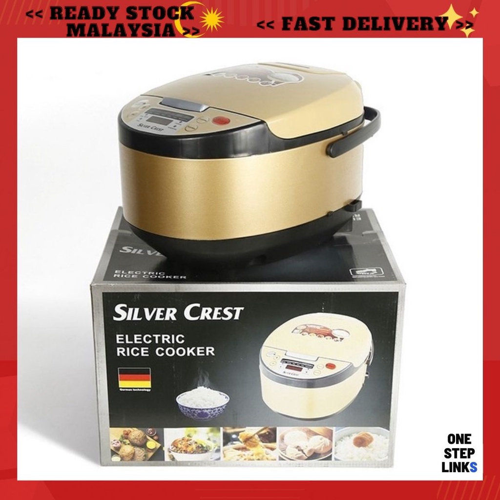 Silver Crest Rice Cooker Multifunction Smart Elektrik Periuk Nasi Sup ...