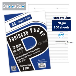 SBS Foolscap Paper A4 70gsm Broad Line / Narrow Line | Test Pad Paper ...
