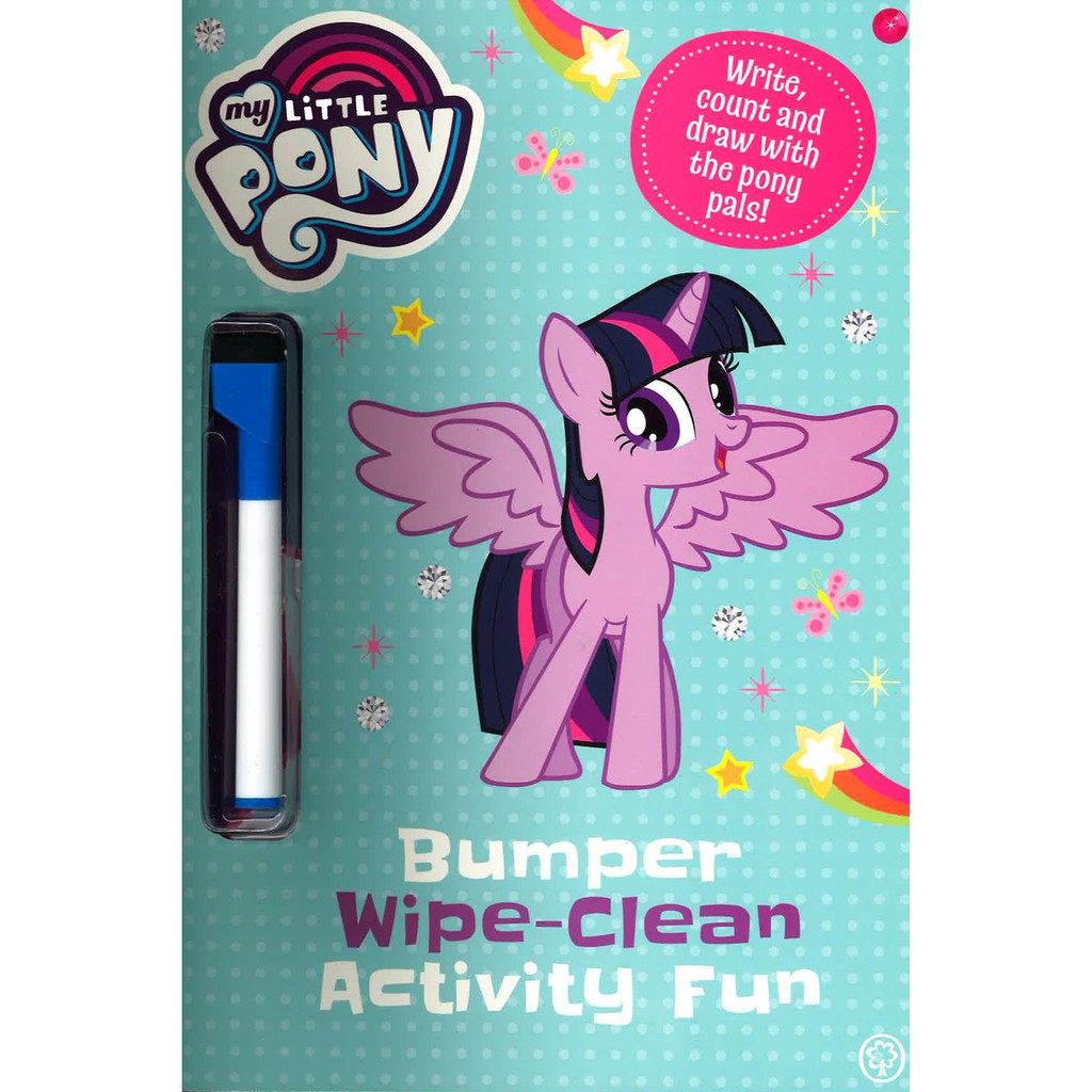 Bumper Wipe-Clean Activity Fun: Write, Count And Draw With The Pony ...