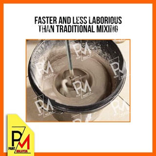 Paint Mixer Handle Red 24 Inch Alat Bancuh Simen Bancuh Cat + WORKER ...